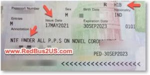 NIE 12 Months Rule to Travel to US from India. NIE Annotation, Email