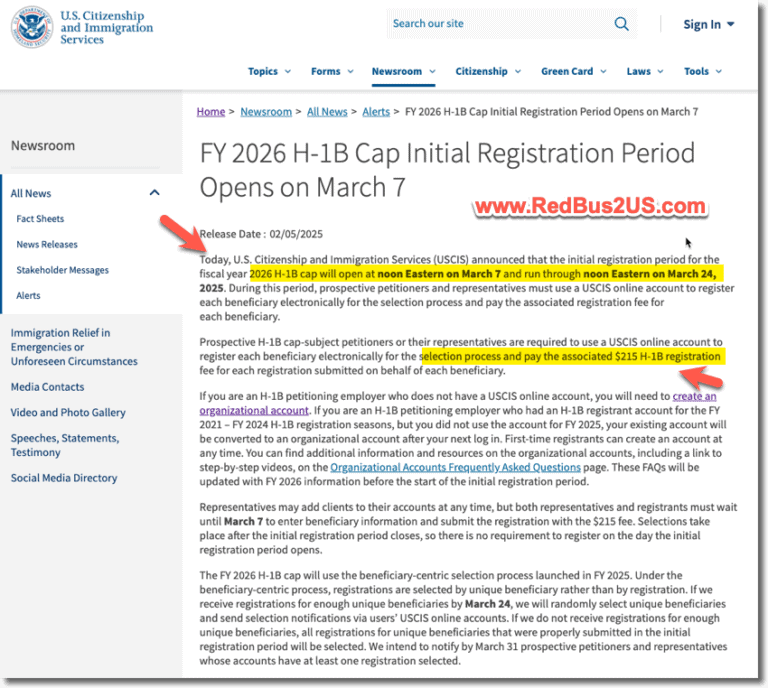 H1B Visa 2026 Season: Cap Reached, No Second Round Lottery