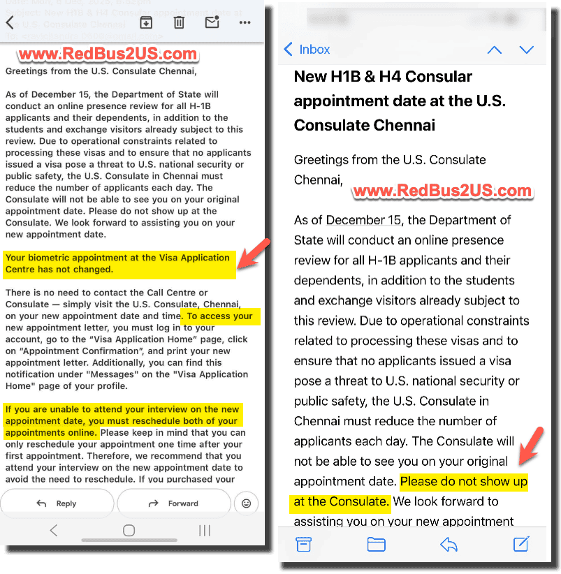 H1B Visa Appointments Rescheduled Automatically due to New Vetting ...