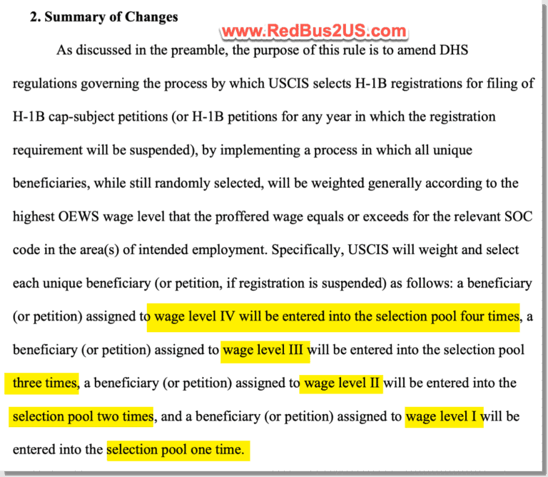 H1B Weighted Selection Process Final Rule - Effective FY 2027 Season ...